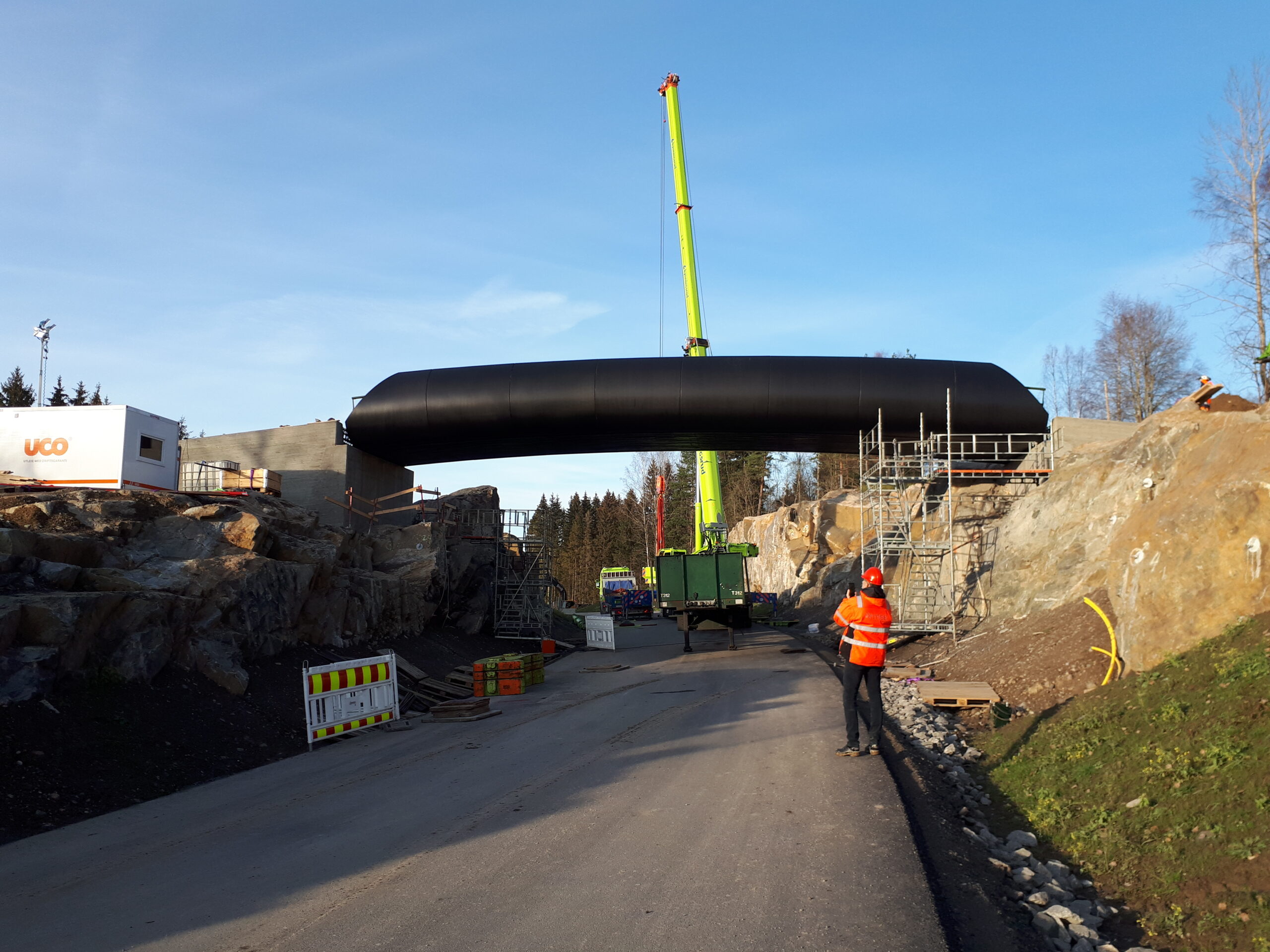 First composite ski bridge Norway - FiberCore Europe